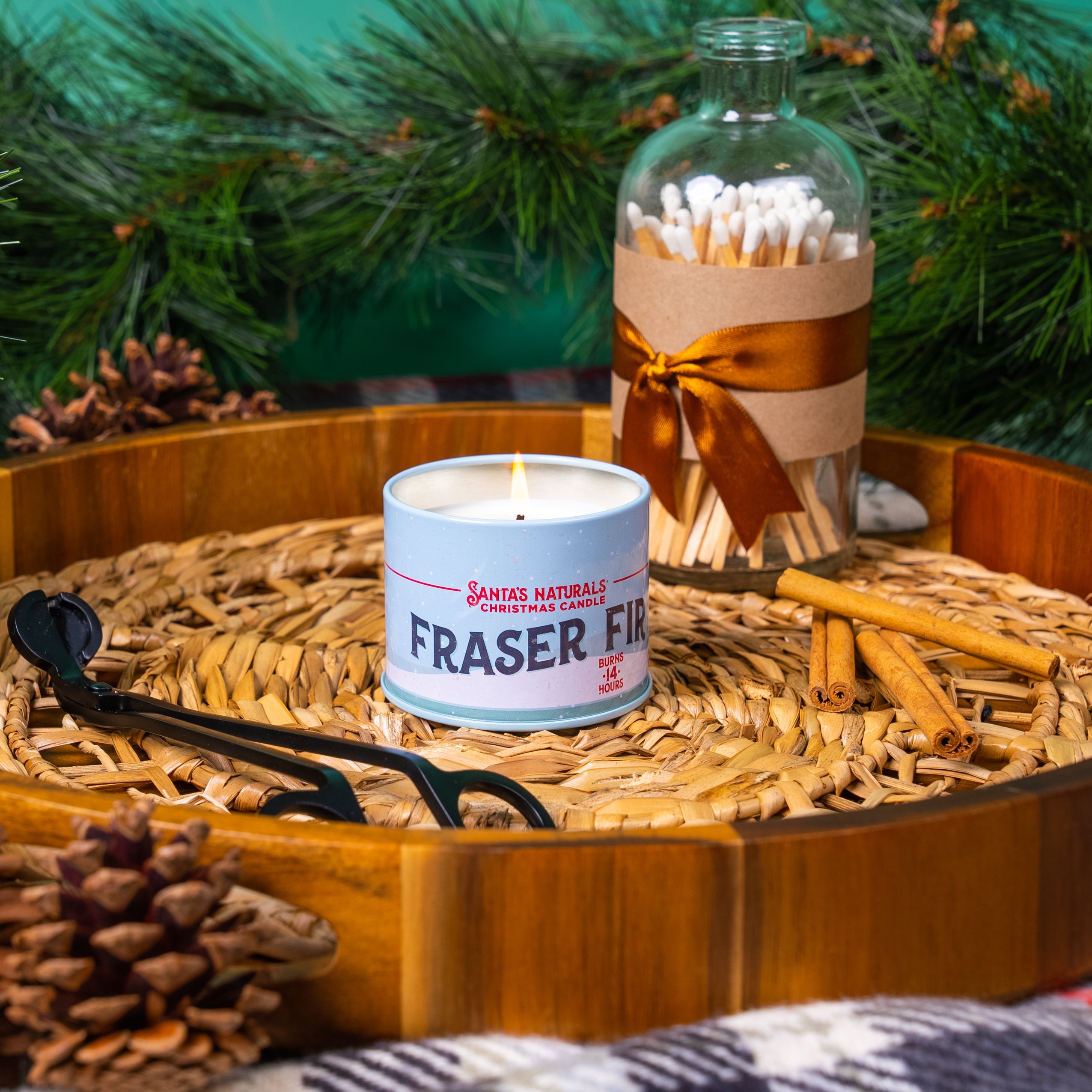 Fraser Fir Mini Trio Candles – Santa's Naturals
